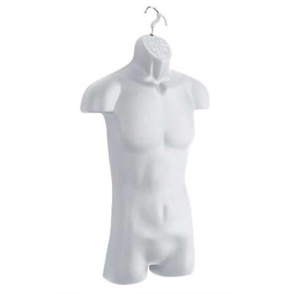 Men’s torso form with chrome hook | Miami Display