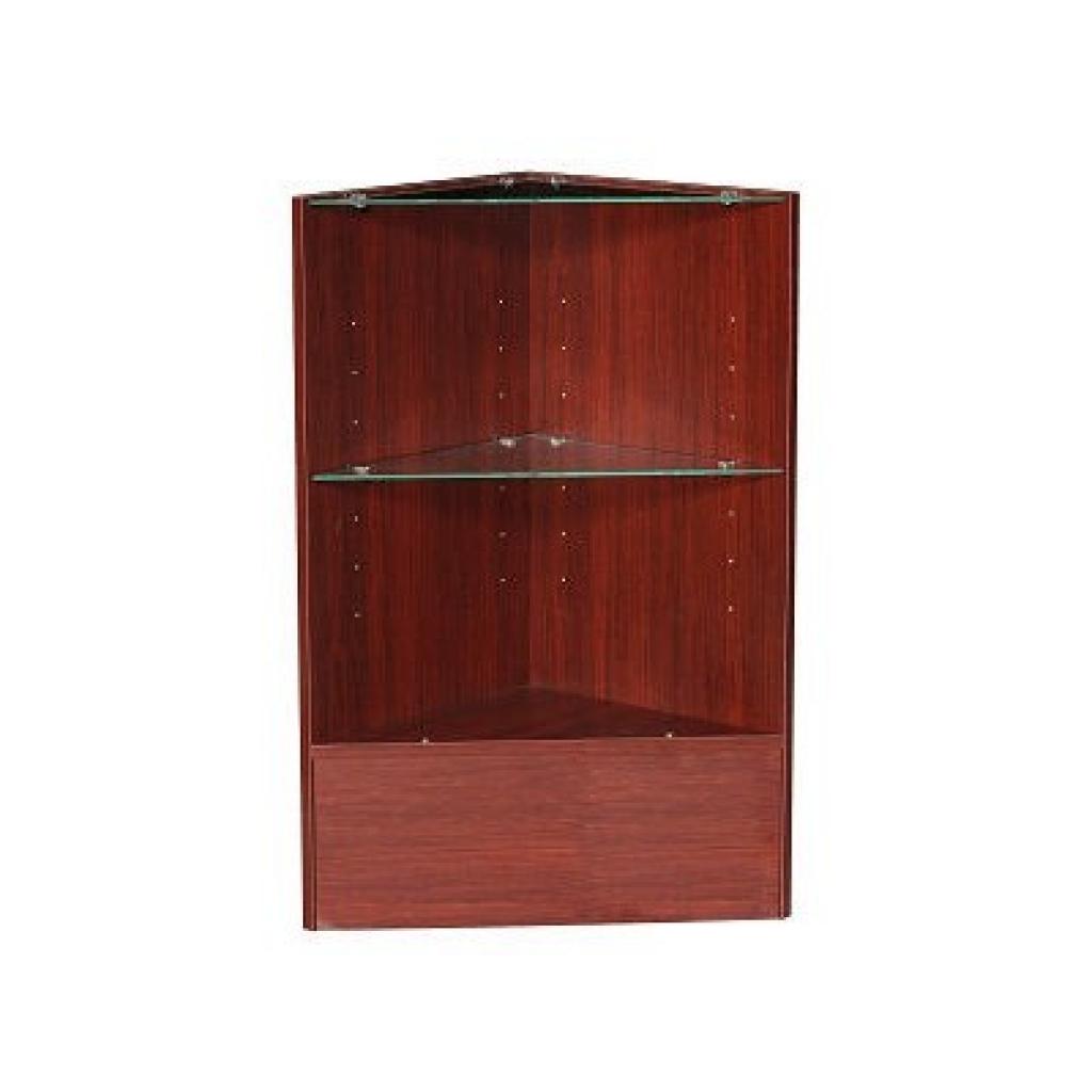 Walnut Triangular Corner Case - Miami Display