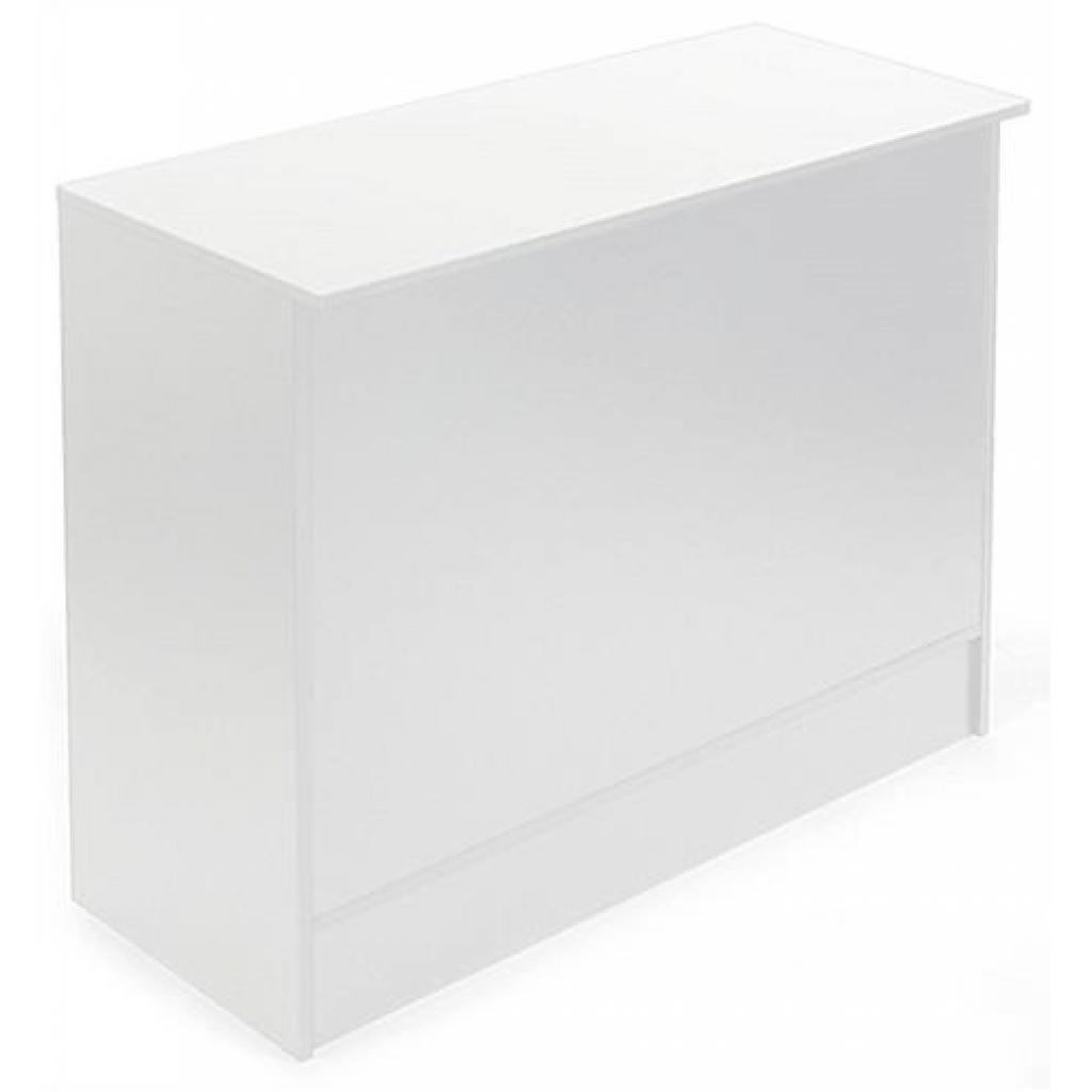 48″ White Wrap Counter - Miami Display