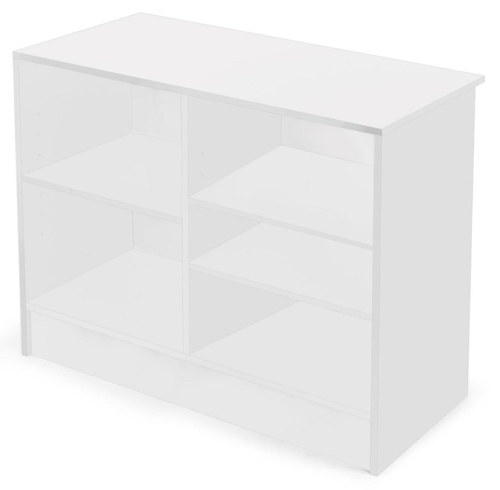 48″ White Wrap Counter - Miami Display