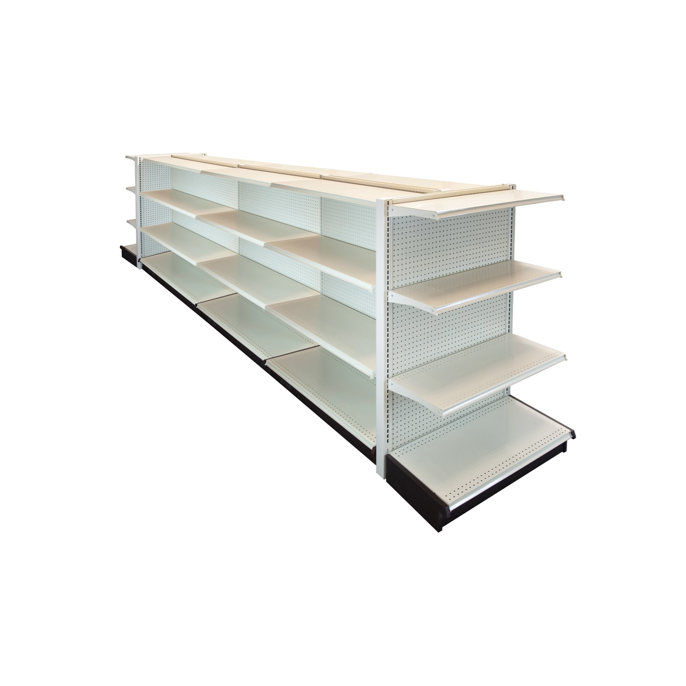 UNO Shelf Double Side Gondola 12'L x 54"H with 16" Base and 2 End ...